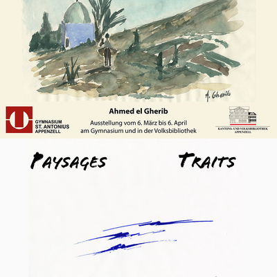 Paysages – Traits : Ausstellung von Ahmed el Gherib — Appenzell Innerrhoden
