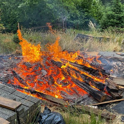 Oberegg - Abbruchholz verbrannt — Appenzell Innerrhoden
